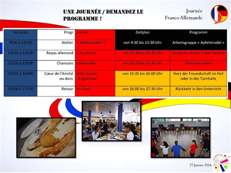 Journ E Franco Allemande En Images Lyc E Des M Tiers Virginia