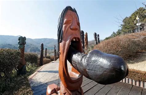 Winter Olympics Tourists Flock To See South Koreas Notorious Penis Themed Park World News