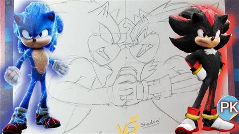 How To Draw Sonic Vs Shadow