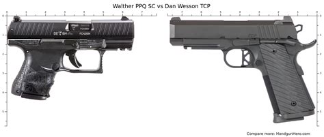 Walther Ppq Sc Vs Dan Wesson Tcp Size Comparison Handgun Hero