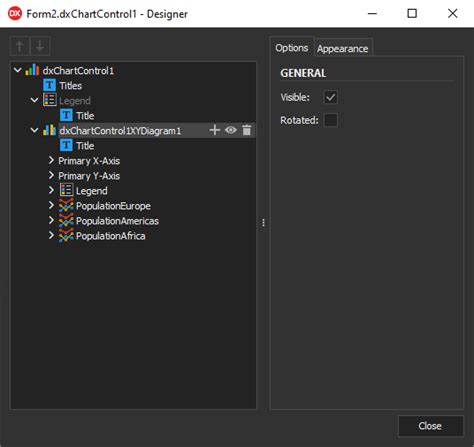 vcl charts line view tutorial step 4 chart appearance customization vcl devexpress
