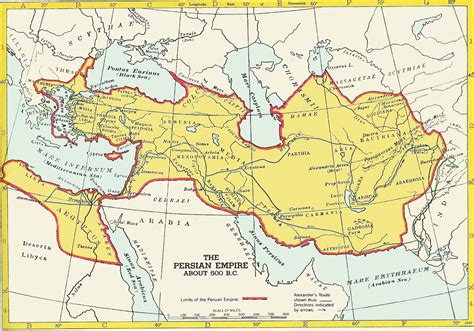 Persian Empire Circa 500 CE Persian Empire Map Map Persian Empire