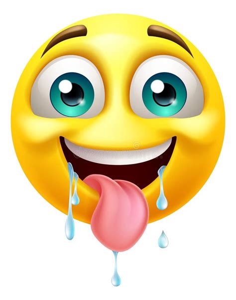 ícono De La Caricatura Emoticono De La Máscara Con Hambre Ilustración