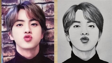 How To Draw Jin BTS Step By Step Drawing Tutorial For Beginners