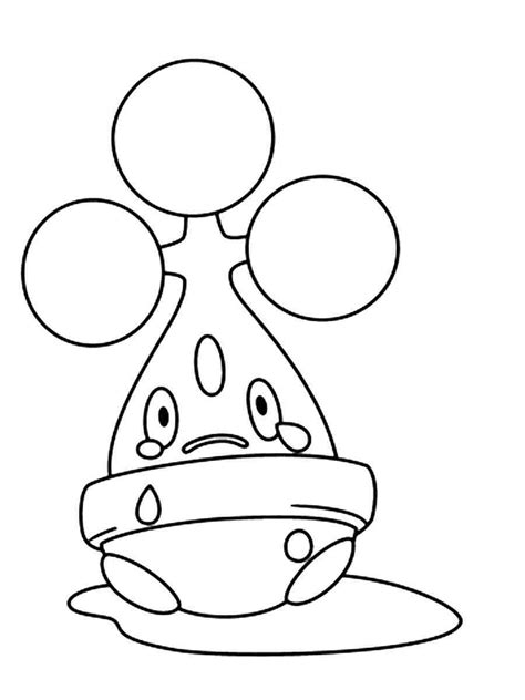 Pokemon Bonsly Coloring Pages Free Printable
