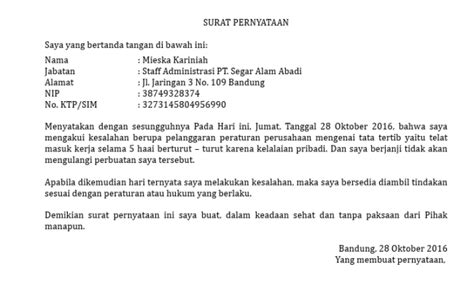 Detail Contoh Surat Pernyataan Kesalahan Data Koleksi Nomer 12