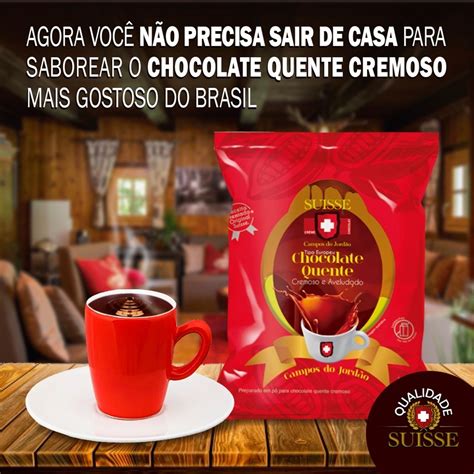 Chocolate Quente Cremoso Suisse Chocolat Box Presente CHOCOLATE