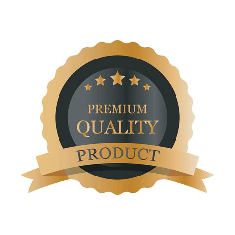 Vector Premium Quality Product Golden Label Design 21868278 Vector Art