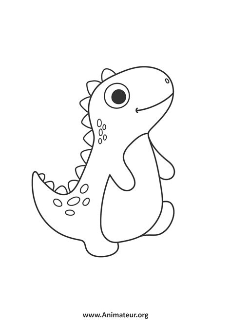 Coloriages de Dinosaures à imprimer gratuitement pour les enfants