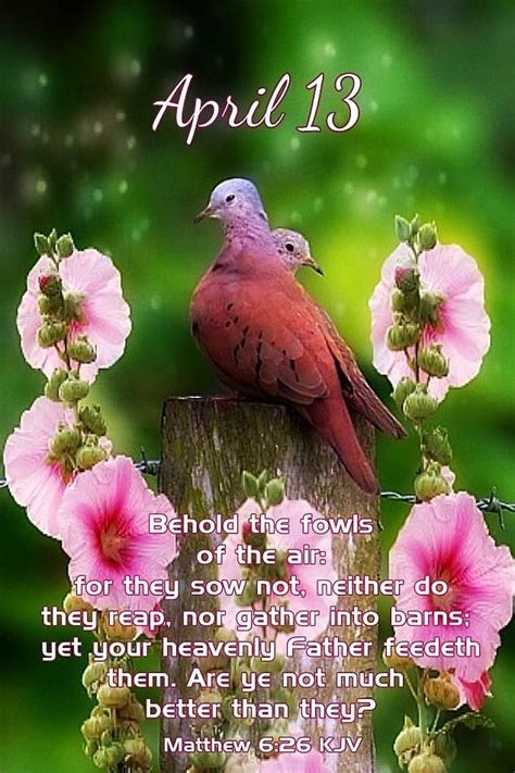 April Month April Good Morning Daily Bible Verse April April