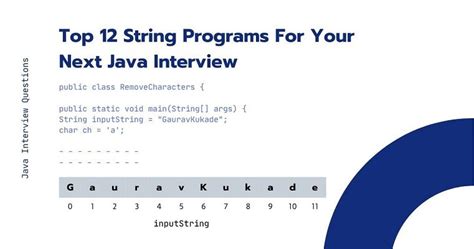 Top 12 String Programs For Your Next Java Interview Soshace Soshace