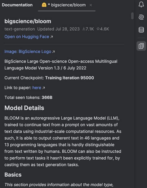 Hugging Face Pycharm Documentation