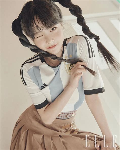 Theqoo LE SSERAFIM HON EUNCHAE FIRST SOLO PHOTOSHOOT FOR ELLE