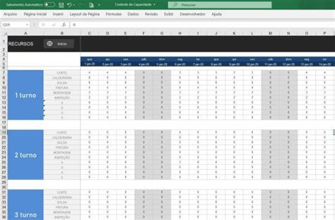 Planilha de Capacidade de Produção Smart Planilhas