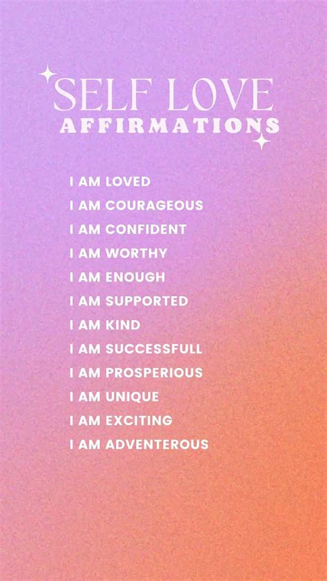20 Positive Affirmations For Self Love Artofit
