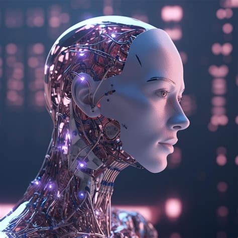 Premium Ai Image Artificial Intelligence In Humanoid Head With Neural Network Thinks