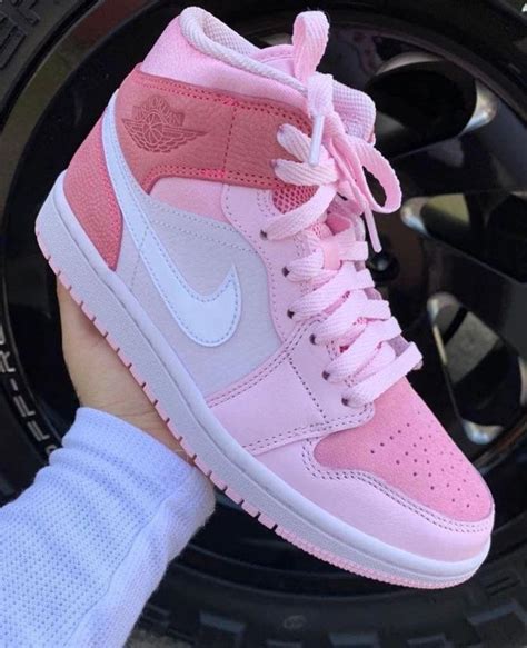 Custom Air Jordan 1 Mid Digital Pink Air Jordan 1 Mid Digital Pink