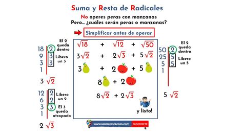 Suma Y Resta De Radicales Parte 3 Simplificar Antes De Operar YouTube