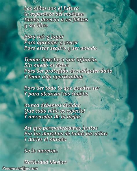 5 Mejores Poemas sobre Derechos de los Niños Poemas Online