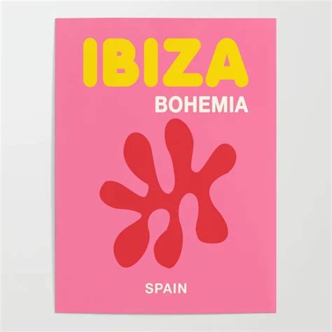 Ibiza Bohemia Spain Poster Preppy Wall Collage Ibiza Poster Drawing
