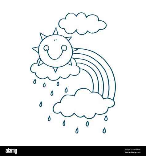 icône arc en ciel isolée sur fond blanc de la collection météo icône