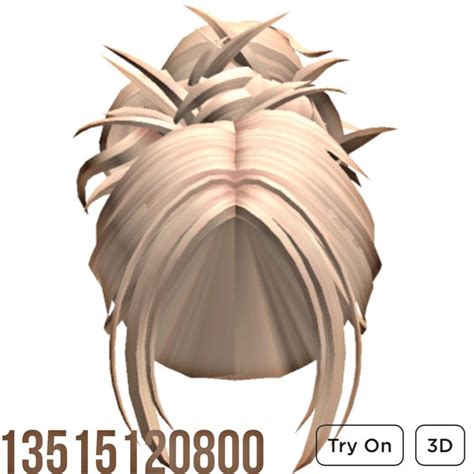 Messy Grunge Bun In Blonde In 2023 Aesthetic Roblox Royale High