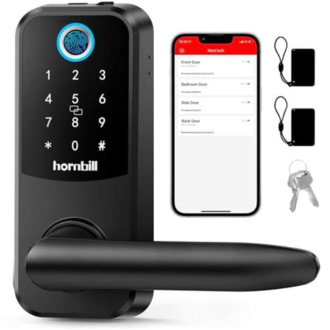 Hornbill Serrure de porte intelligente à empreintes digitales serrure