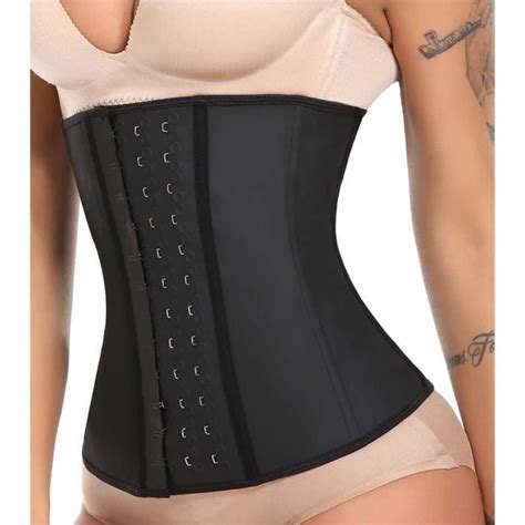 BUSTIER CORSET Femme Latex Corset Ventre Plat Gaine Amincissante