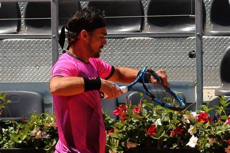 錦織に敗れたフォニーニ試合中にラケット破壊会見中座地元イタリアでのストレート負けに怒り爆発 THE DIGEST