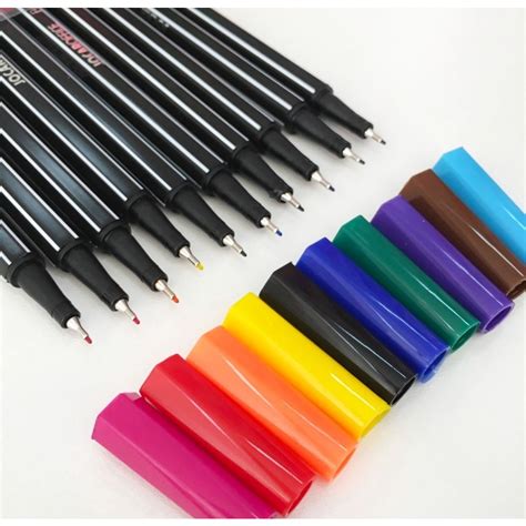 Caneta Fine Line Colorida Kit Cores Mm Ponta Fina Jocar Office