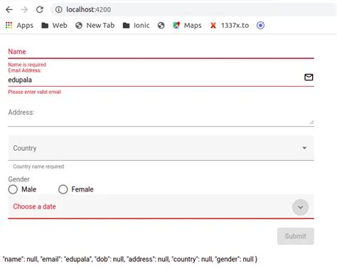 how to implement angular material form in angular 14 edupala