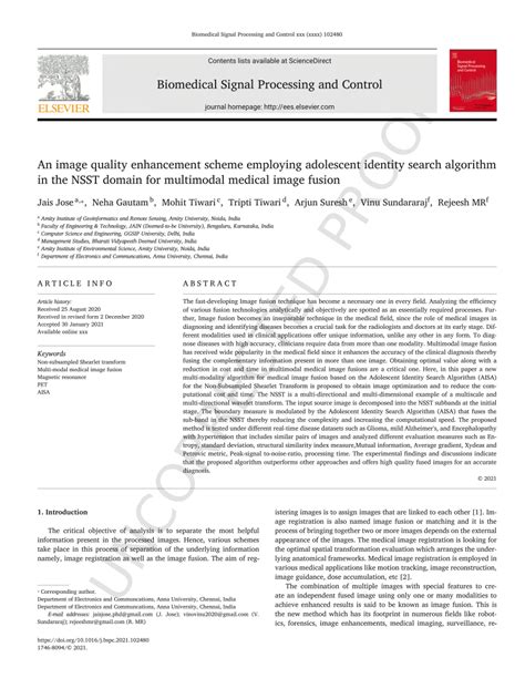 pdf an image quality enhancement scheme employing adolescent identity search algorithm in the