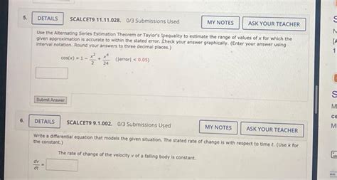Solved Use The Alternating Series Estimation Theorem Or Chegg