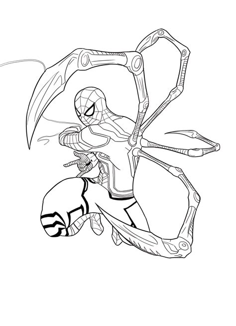 Iron Spider Coloring Pages