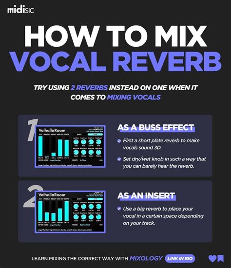 How To Mix A Vocal Reverb Music Production Tips Midisic Music