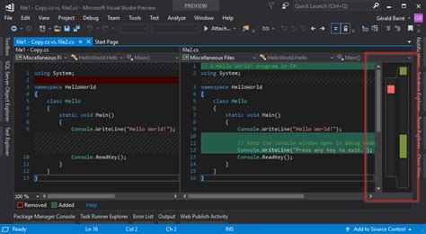 Git Compare Sidebar Missing In Visual Studio 2019 Stack Overflow