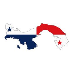 Highly Detailed Panama Map With Borders Isolated Vector Image