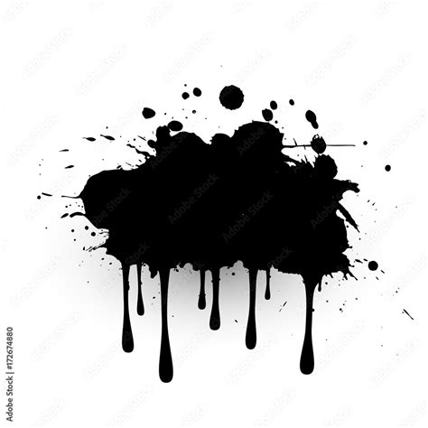 Black Paint Splash