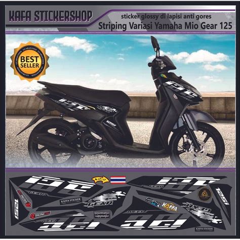 Mio GEAR Striping Variation Sticker Striping Variation List Motor Mio
