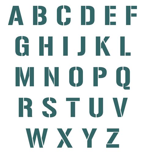 Free Letter Stencils Printable