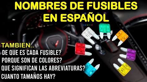 Fusibles Español Fuse Como Saber De Fusibles Curso electricidad Parte