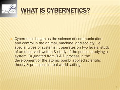 ppt foundation of cybernetics powerpoint presentation free download id 9659807