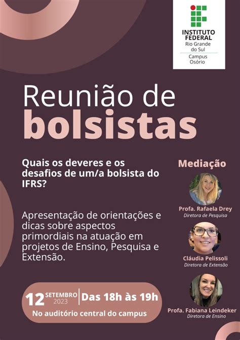 1º Encontro de Formação de bolsistas e estudantes voluntários Campus