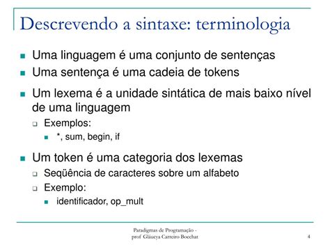 PPT Sintaxe e Semântica PowerPoint Presentation free download ID