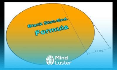 Learn Elliptical Dish End Of Pressure Vessel Blank Diameter