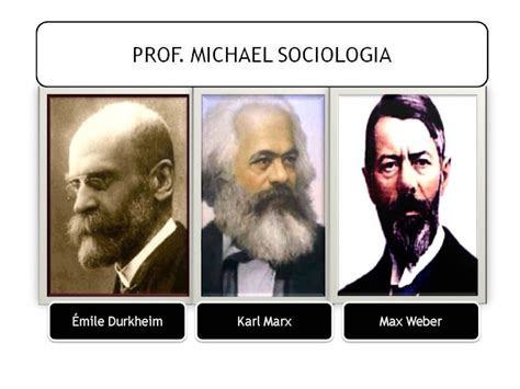 Prof Michael Sociologia Émile Durkheim Karl Marx Max Weber