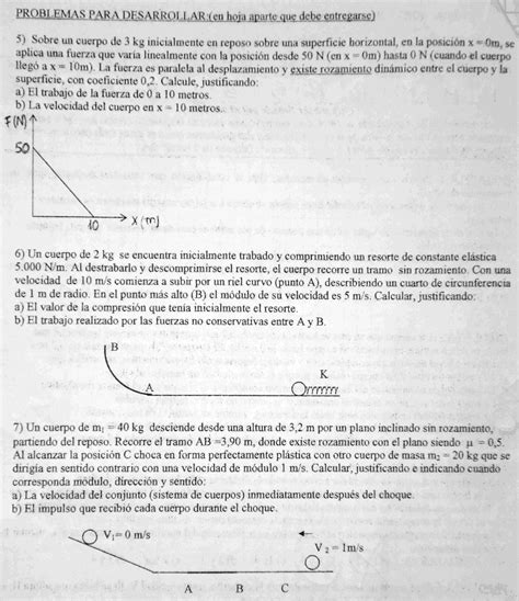 Universidad De Buenos Aires UBA CBC Fisica Segundo Examen