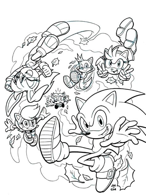 Coloriages Storm Le Personnage Puissant De Sonic Rooster Moose Art