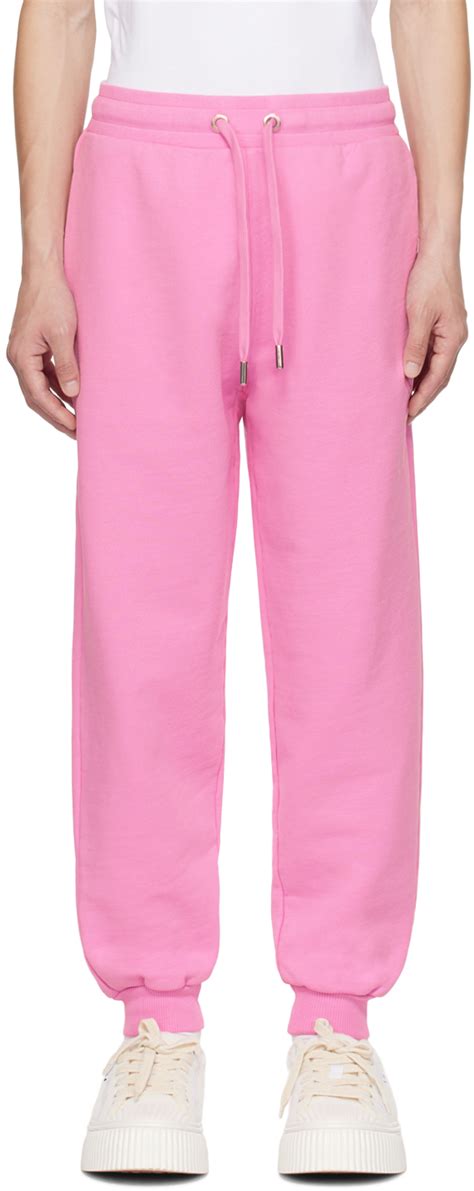 Pink Ami de Cœur Sweatpants by AMI Paris on Sale