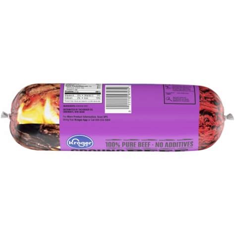 Kroger Lean Ground Beef Roll Lb Kroger